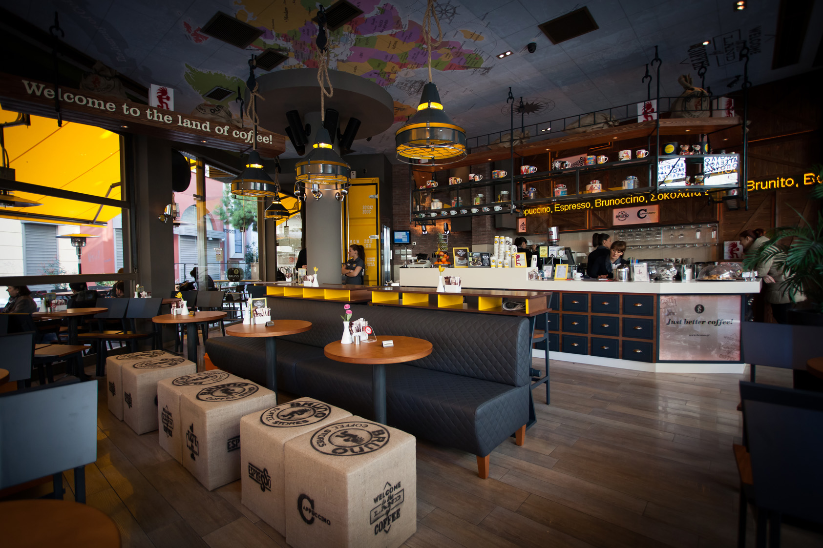 Bruno Coffee Stores | Λάρισα Μεγάλου Αλεξάνδρου & Πατρόκλου